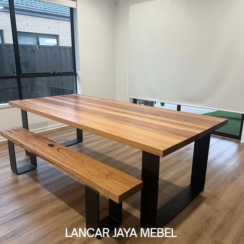 Jual Meja Makan set kursi bench pull kayu jati - Jakarta Pusat - LANCAR ...