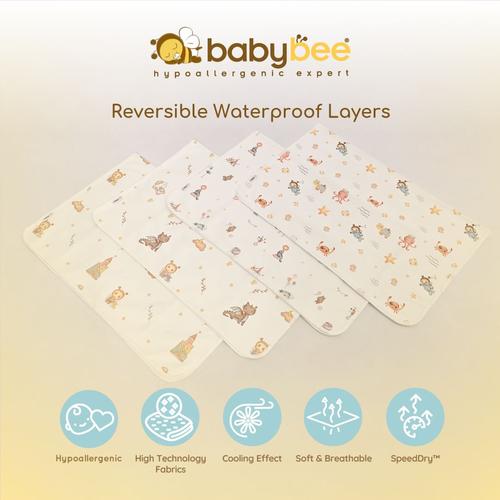 Jual Babybee - Reversible Waterproof Layer White Series | Perlak Bayi ...
