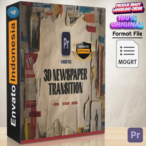 Jual 3D Newspaper Transition For Premiere Pro MOGRT 54168093 - Kota Bekasi - Bekasi Editor ...