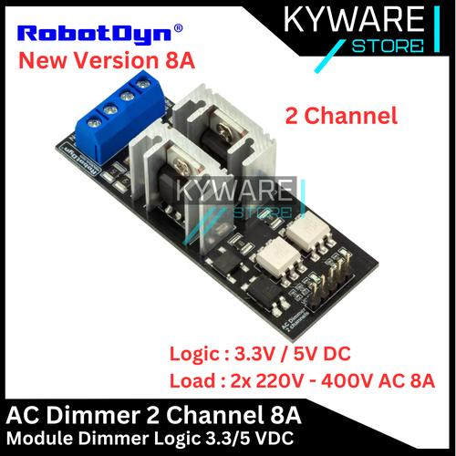 Jual AC Light Dimmer Robotdyn Module 2 Dual Channel 220V 110V logic 5V ... Jual AC Light Dimmer Robotdyn Module 2 Dual Channel 220V 110V logic 5V ...