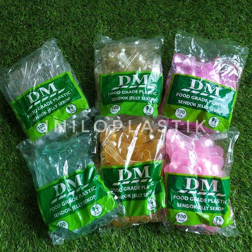 Jual Sendok jelly bening DM / sendok pudding/ Sendok Ice Cream @1 pack ...