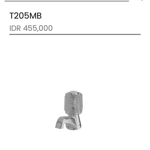 Jual KRAN WASTAFEL TOTO T205MB STANDARD LAVATORY FAUCET (COLD ONLY ...