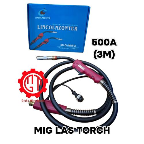 Jual STANG LAS KR 500A welding torch Mig/Mag CO panjang 3 meter - Kab ...