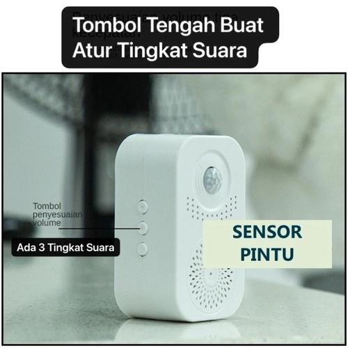 Promo Bel Pintu Rumah sensor Motion Sensor Gerak Otomatis Bunyi Hello ...