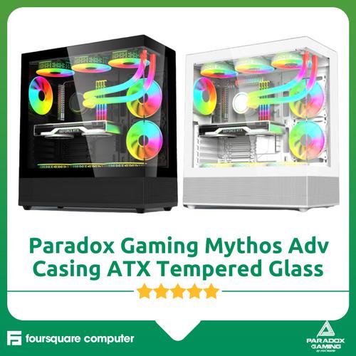 Jual Paradox Gaming Mythos Advance Black & White | Casing PC ATX | CPU ...