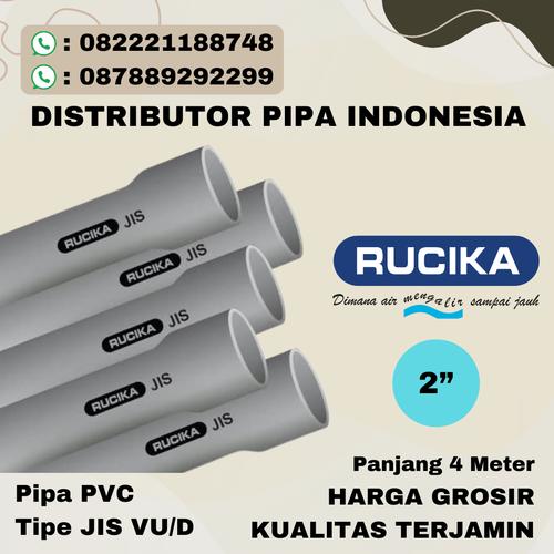 Jual Pipa Rucika PVC 2" Type JIS VU/D - Jakarta Utara - Pusat Pipa dan ...