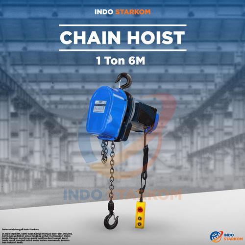 Jual Electric Chain Hoist 1 Ton 6 Meter Chain Block Elektrik 1 Ton 6M ...