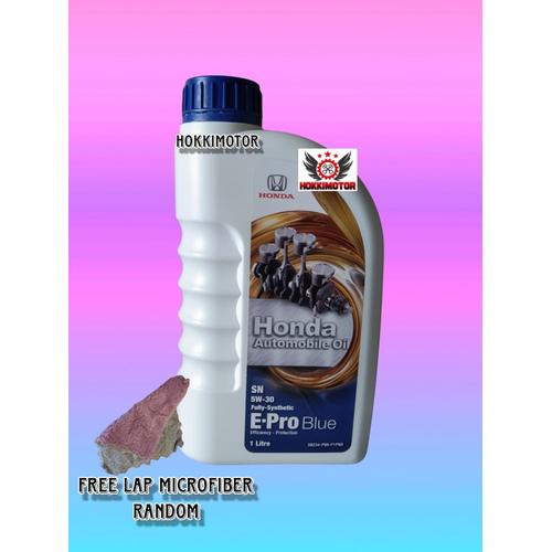 Jual OLI MESIN HONDA E-PRO SAE 5W-30 BLUE 1 LITER BENSIN GALON EPRO ...