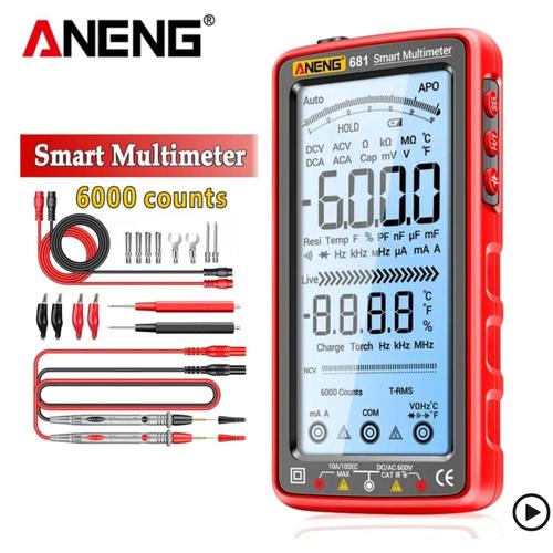 Promo Smart Multimeter NCV Layar LCD Recharge 1200 mAH 6000 Count ...