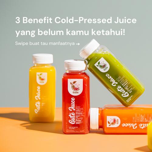 Jual GUTE - Paket 4 pcs botol 250ml (Cold-Pressed juice / jus ...