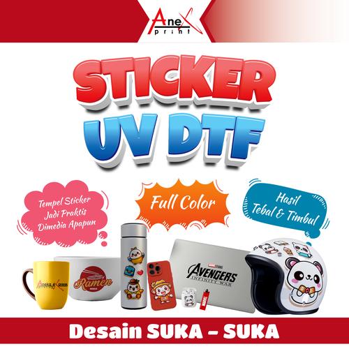 Promo STICKER TIMBUL UV DTF / STIKER DTF UV MURAH / STIKER DTF A3 / STICKER UV DTF 1 METER ...