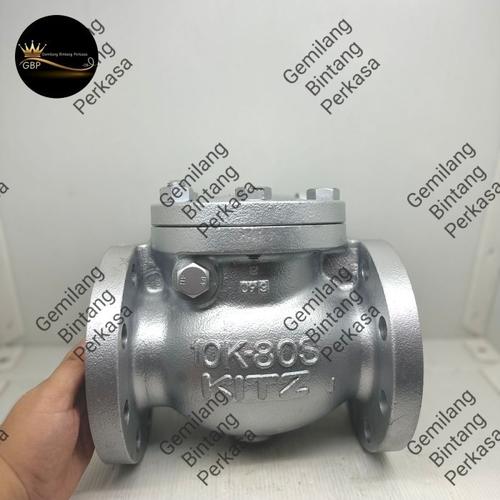 Jual Swing Check Valve Kitz 3" Inch Cast Iron DN100 Flange JIS 10 K - Jakarta Barat - Gemilang ...