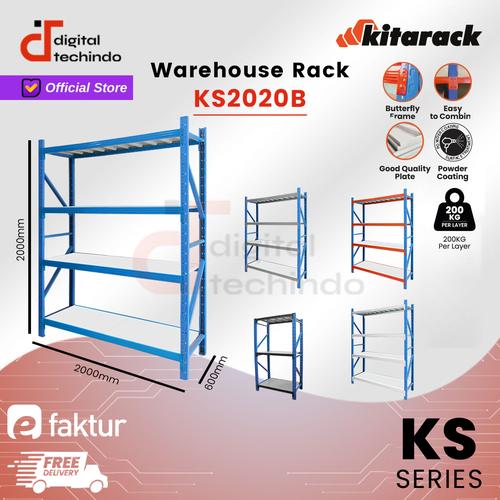 Promo KITARACK KS2020 Warehouse Rack Light Duty STARTER Rak Gudang Besi ...