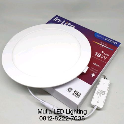 Jual Inlite Downlight Panel light Inbow Bulat 18 Watt 18Watt Series ...