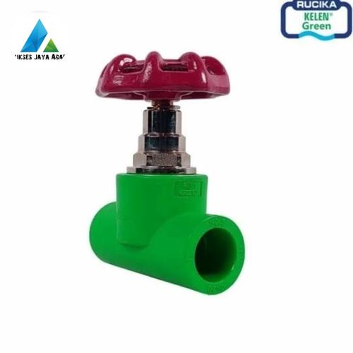 Jual Gate Valve PPR 1 inch Rucika Kelen/ Stop Kran Valve PPR 32mm Fitting PPR - Jakarta Pusat ...