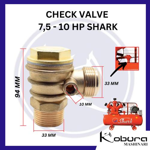 Jual Check Valve 7,5 - 10 HP Shark Klep Tangki Katup Satu Arah ...