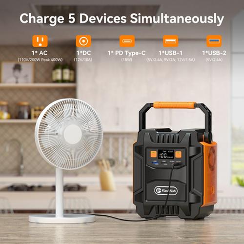 Jual Portable Solar Generator 200W Power Station with 60W Foldable ...