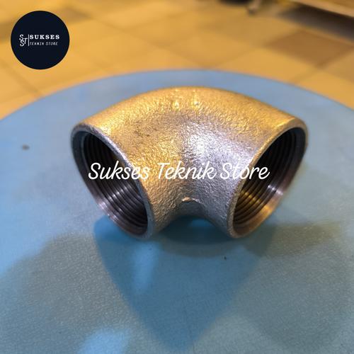 Jual Knee Galvanis ukuran 1" inch / Elbow Galvanis 90 derajat drat dalam - Jakarta Barat ...