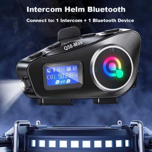 Jual Intercom Helm Bluetooth Headset Helmet Motorcycle with LCD Display ...