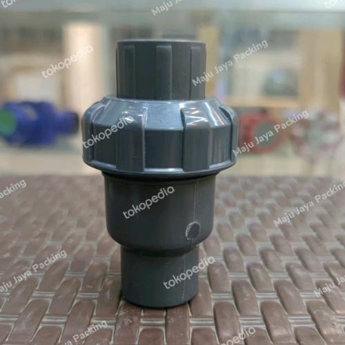 Jual Ball check valve pvc 1 1/4" inch / True Union singel watermur ...