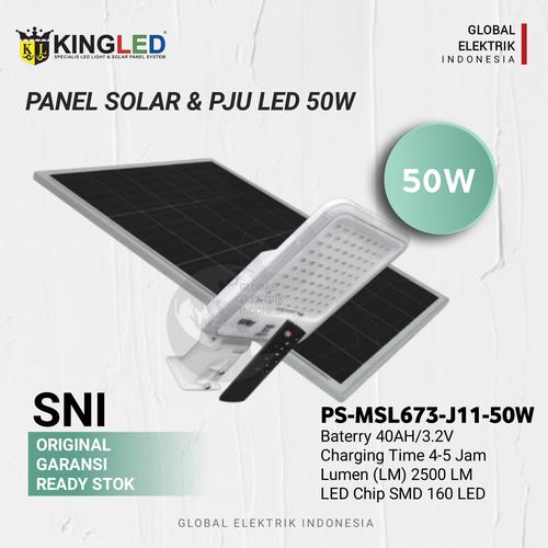 Jual PJU LED 50 Watt SMD Solar Panel Tenaga Surya IP66 Street Light ...