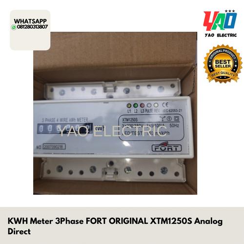 Jual KWH Meter 3Phase FORT ORIGINAL XTM1250S Analog Direct - 5(30)A - Jakarta Pusat - YAO SUKSES ...