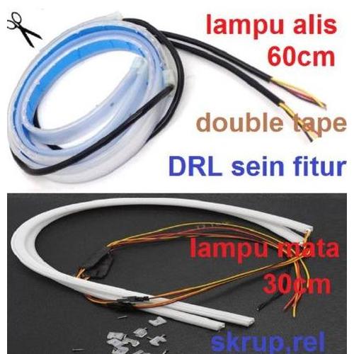 Jual Lampu Alis LED DRL Lampu Runing Turning Mata Headlamp Mobil Lampu ...