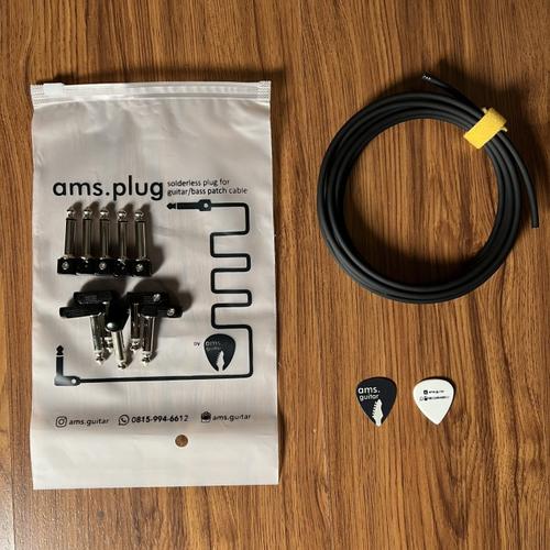 Jual ams.plug - solderless plug for guitar/bass patch cable buat efek gitar [satuan] - Jack Tipe ...