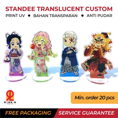 Jual [Min. 20 pcs] Standee Translucent Custom | Custom Translucent ...