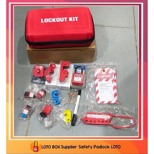 Jual Breaker Lockout Tagout Kit Electrical Set LOTO Safety Lock Out ...