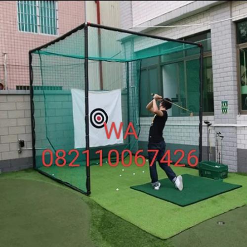 Jual GOLF CAGE JARING GOLF CAGE DRIVING 3m x 3m x 3m DENGAN RUMPUT ...