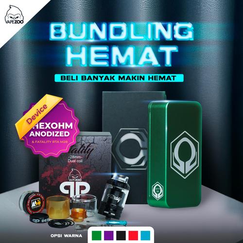 Jual Bundling HexOhm v3.0 30 Amp Anodized by Craving Vapor + FATALITY ...