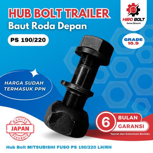 Jual Hub Bolt Mitsubishi Fuso PS 190/220 Baut Roda Depan - Kanan ...