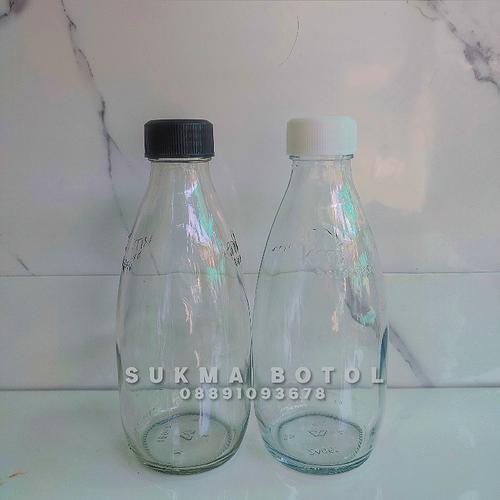 Jual SUKMA BOTOL Botol Kaca 250ml Bening Tutup Ulir Kedap Double Anti ...