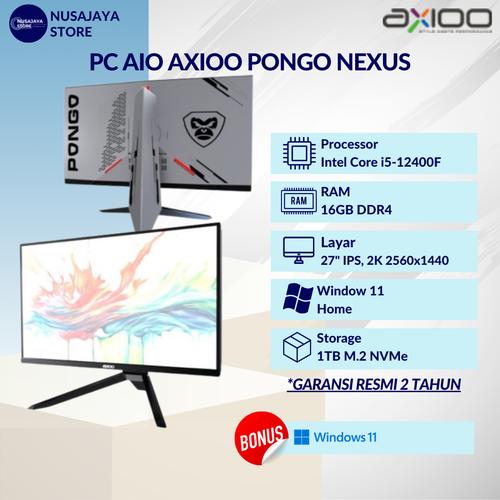 Jual PC AIO AXIOO PONGO NEXUS Core i5 12400F 16GB 1TB SSD RTX4060 QHD ...