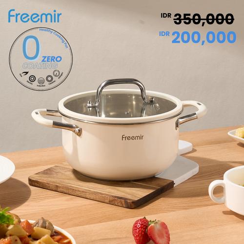 Promo [NEW 2025] freemir Panci Stainless 201 20 Cm Zero Coating Pot ...
