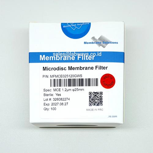 Jual MCE Gridded Sterile Membrane Filter 1.2 μm 25 mm - Kab. Tangerang ...