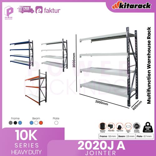 Jual Rak Gudang Besi 1 Ton 2 Meter Rack Gudang 4 Susun Jointer Rak Abu ...