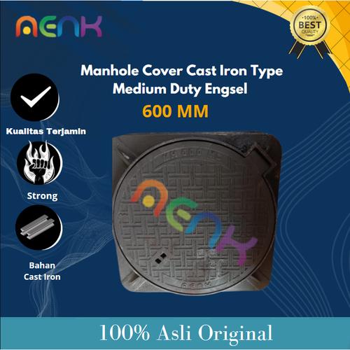 Jual Manhole Cover Cast Iron Type Medium Duty Engsel dia. 600 MM - Kab ...