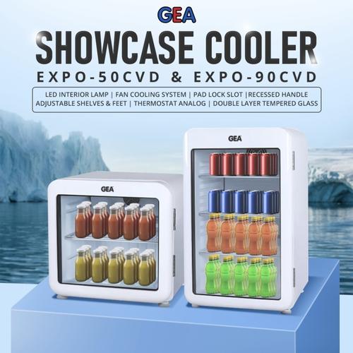 Promo Gea Kulkas Showcase Mini Putih Expo 50 CVD / 50CVD Expo50 ...