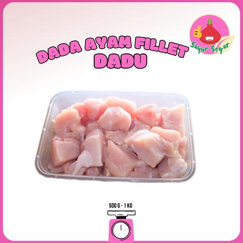 Jual Dada Fillet Potong Dadu / Daging Ayam Potong Dadu Free Box - Kota ...