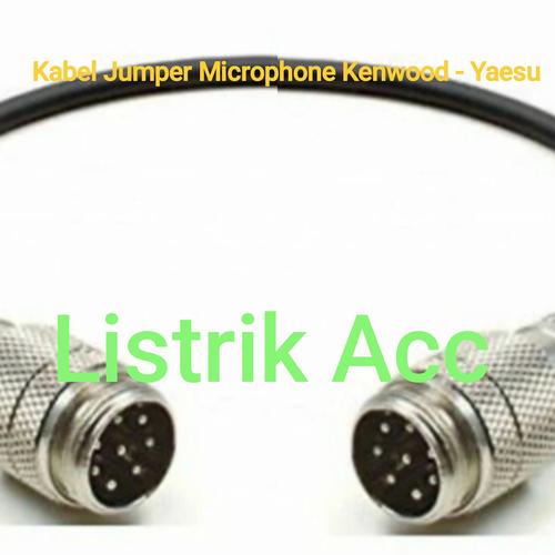 Jual Kabel Jumper Microphone Rig Kenwood to Rig Yaesu 8pin / Jumper mic ...