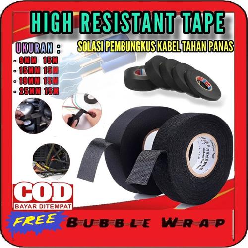 Jual Isolasi Lakban Bungkus Kain Tahan Panas Kabel Mobil Motor/ Lakban ...