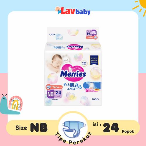 Jual Merries Newborn Tape NB 24pcs NB 24 diapers popok - NB24 - Jakarta ...