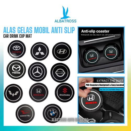 Jual Alas Gelas Mobil Anti Slip / Car Drink Mat / Car Coaster Cup ...