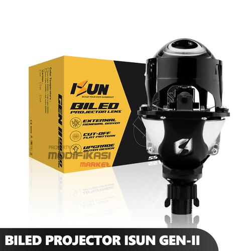 Jual Lampu Projector BILED iSUN 2.5 Inch 3 Inch Blue Lens Projie DC12V ...