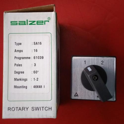 Jual Selector Switch SA16 Salzer 1-2 3P 16A 2 Posisi 3 Pole 16A 1 - 2 ...