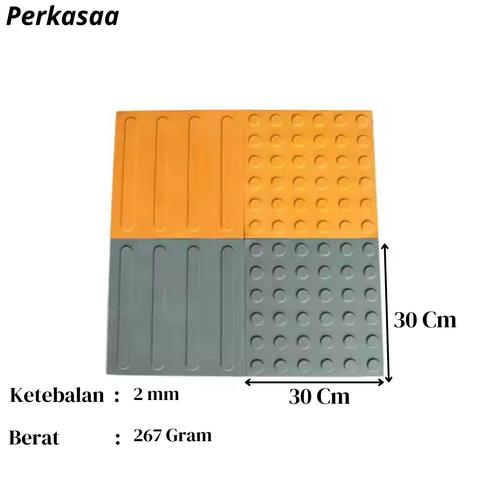 Jual Guiding Block Blind Road Sidewalk Lantai Ubin Karet Jalur Penunjuk ...