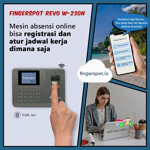 Jual Mesin Absensi WIFI Fingerspot Revo W-230N - Fingerprint Revo W 230 ...
