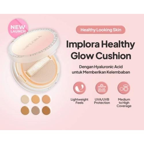 Promo IMPLORA HEALTHY GLOW CUSHION - BEDAK IMPLORA - 01 IVORY, REFILL ...